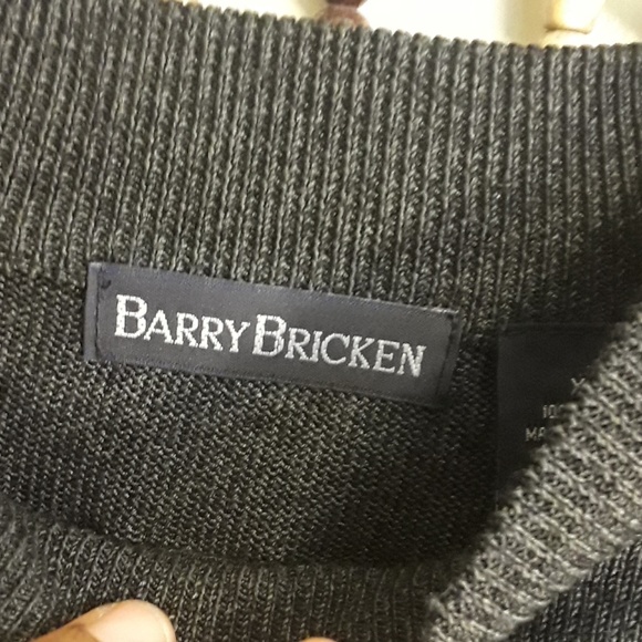 Barry Bricken | Sweaters | Mens Barey Bricken Gray Handsome Sweater ...